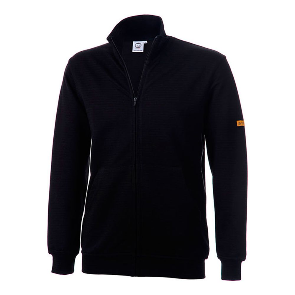 ESD Sweat-Jacke (Zip), Seitentaschen, bis Kinn, navy 300 gr/m2, XS ...