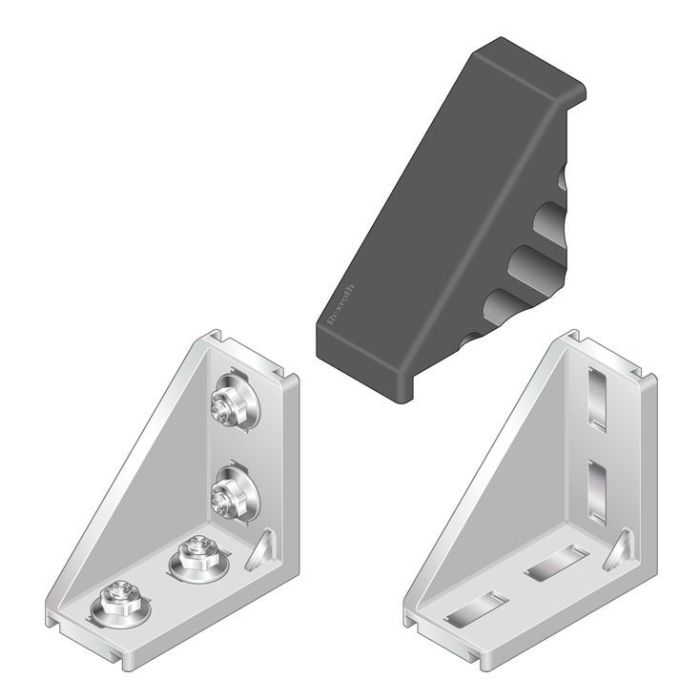 Bosch Rexroth 3842548865. Bracket 45/90, cap cover gusset 45x90 esd, 20 ...