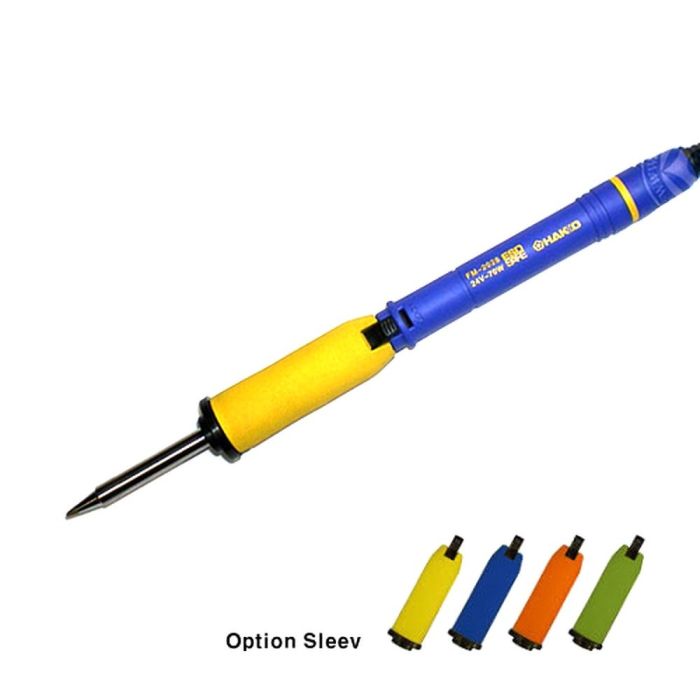Hakko FM2028-02. Soldering iron FM-2028 with blue sleeve 70W