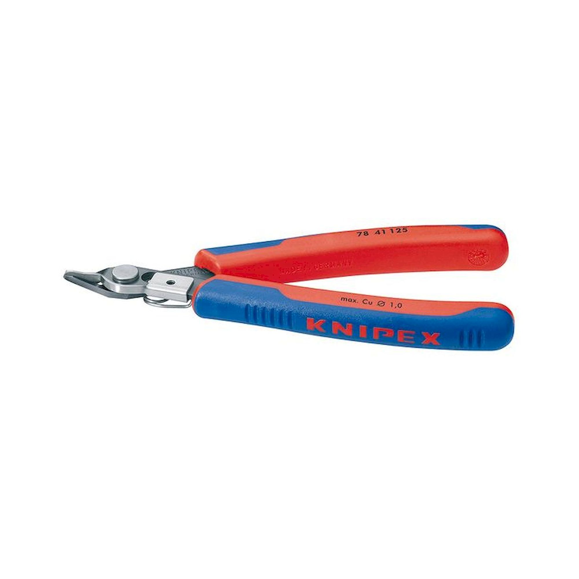 Knipex 78 41 125. Electronic-Super-Knips, side cutter with wire clip ...